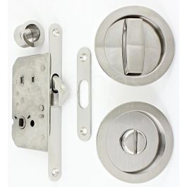 Bathroom Hook Lock For Sliding Pocket Doors - With Turn And Release ...