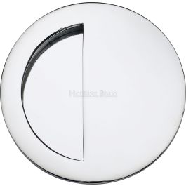 Circular Flush Pull Handle With Semi Circle Half Moon Grip - 89mm ...
