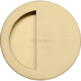 Circular Flush Pull Handle With Semi Circle Half Moon Grip - 89mm ...