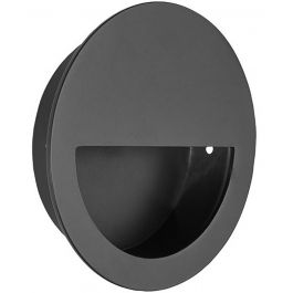 Circular Shape Half Moon Grip Flush Pull Handle - 90mm Diameter - Matt ...
