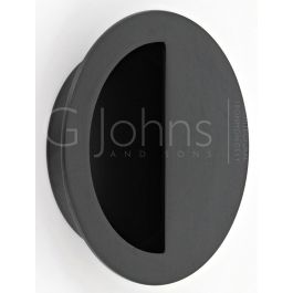 Circular Shape Half Moon Grip Flush Pull Handle - 90mm Diameter - Matt ...