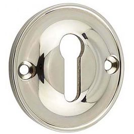 Classic Design Face Fixed Escutcheon - Standard Key - Polished Nickel ...