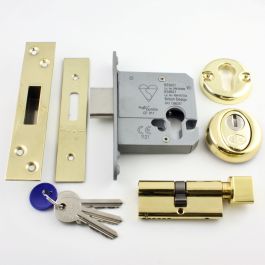 Euro Cylinder Deadlock - Key / Thumb-Turn Operated BS8621 Rated - CE ...