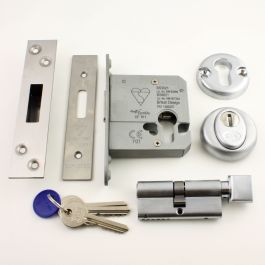Euro Cylinder Deadlock - Key / Thumb-Turn Operated BS8621 Rated - CE ...