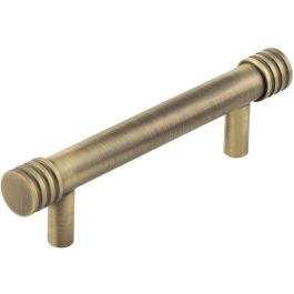 Grooved Detail T-Bar Cabinet Handle - Available In Two Sizes - Antique ...