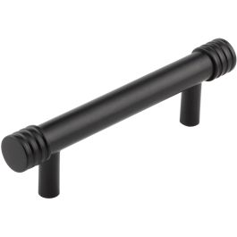 Grooved Detail T-Bar Cabinet Handle - Available In Two Sizes - Matt ...