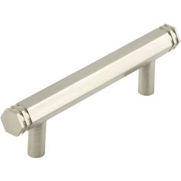 Hexagonal Stepped Detail T-Bar Cabinet Handle - Available In Two Sizes ...