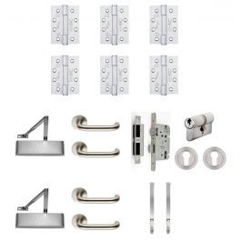 Double Locking Door (Office / Room) - Ironmongery Kit - For Non Fire ...
