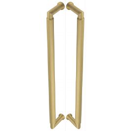 Rounded Back To Back Pull Handle With Rounded Knurled Grip - 448mm ...