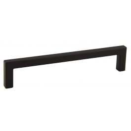 Mitred Shape Bolt Through Fixing Pull Handle - Matt Black | G Johns & Sons