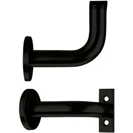 Modern Design Concealed Fixing Handrail Bracket - Matt Black | G Johns ...