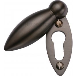 Oval Shape Covered Escutcheon - Matt Bronze (Lacquered) | G Johns & Sons