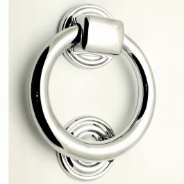 Ring Door Knocker - Polished Chrome | G Johns & Sons