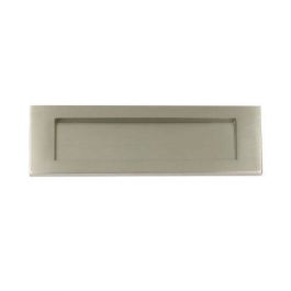 Plain Letter Plate 257mm x 80mm (10" x 3") - Satin Chrome | G Johns & Sons
