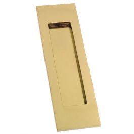 Vertical Fitting Letter Plate - 229mm x 67mm - Polished Brass ...