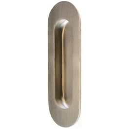 Oval Shape Flush Pull Handle - 120mm x 40mm - Satin Stainless Steel | G ...