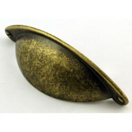 Classic Design Half Moon Shape Cup Handle - Antique Distressed Brass ...