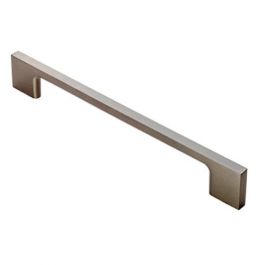 Slim Rectangular D Shape Cabinet Handles - 4 Sizes - Satin Nickel | G ...