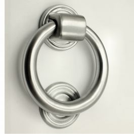 Ring Door Knocker - Satin Chrome | G Johns & Sons