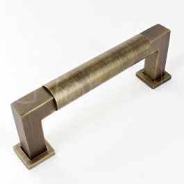 Rectangular Cabinet Pull Handle With Rounded Grip With Optional Base ...