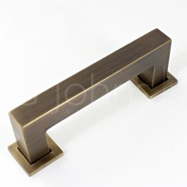 Rectangular Cube Shape Cabinet Pull Handle With Optional Base Rose ...