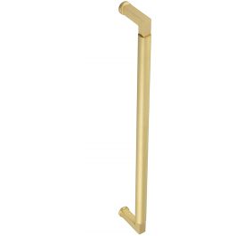 Rectangular Bolt Through Pull Handle With Rounded Grip - 439mm Length ...