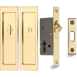 Rectangular Turn & Release Hook Lock For Sliding Pocket Doors - 197mm x ...