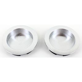 Round Flush Handle Set For Sliding Pocket Doors - Supplied With 2 x ...