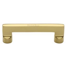 Slim Rectangular Shape Cabinet Pull Handle With Rounded Posts ...