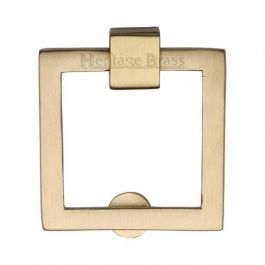 Square Cabinet Pull - Satin Brass (Lacquered) | G Johns & Sons