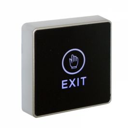Square "EXIT" Architectural Touch Sensitive Exit Button - Black with ...