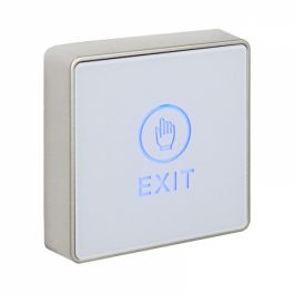 Square "EXIT" Architectural Touch Sensitive Exit Button - White with ...