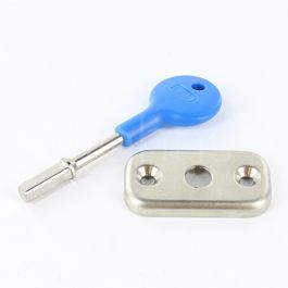 Square Shaped Spindle Key & Escutcheon To Suit 5mm Follower Deadbolt ...