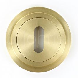 Standard Profile Escutcheon With Stepped Rose - 53mm x 10mm - Satin ...