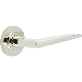 Wedge Pattern Lever Handles With Knurled Round Rose - Suitable For Use ...