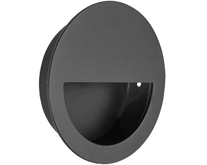 Circular Shape Half Moon Grip Flush Pull Handle - 90mm Diameter - Matt ...