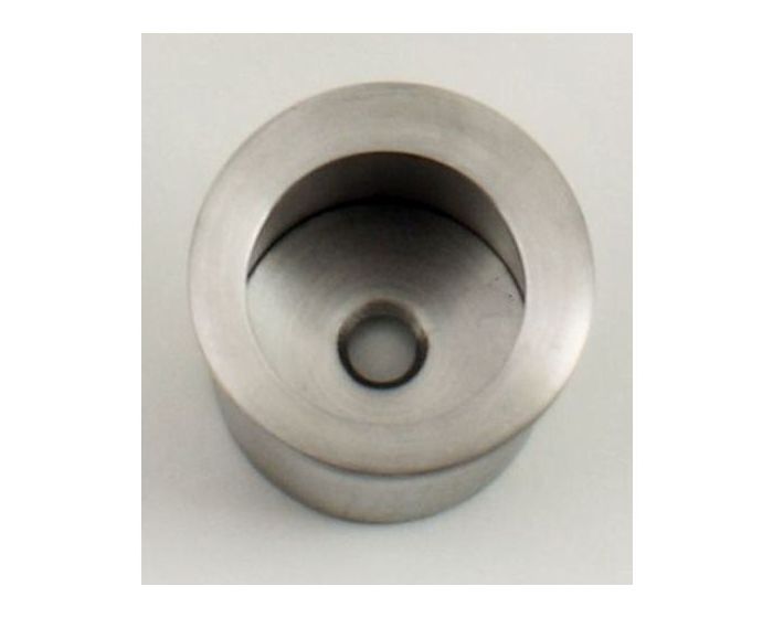 Circular Flush Fitting Edge Pull - 30mm Diameter x 20mm Depth - Satin ...