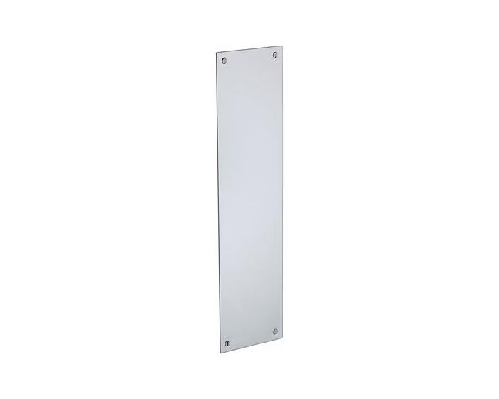 Flat Style Finger Plate - Polished Chrome - Two Sizes Available | G ...