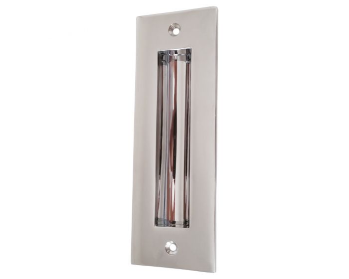 Long Rectangular Shape Inset Flush Handle For Sliding Doors - 152mm x ...