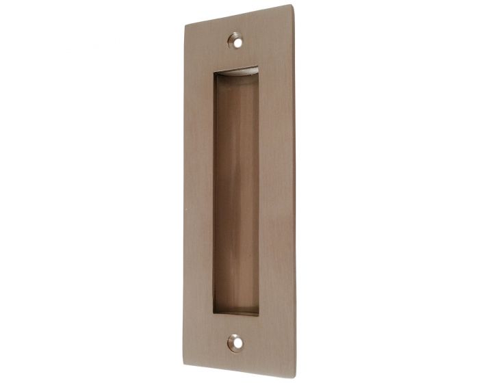 Long Rectangular Shape Inset Flush Handle For Sliding Doors - 152mm x ...