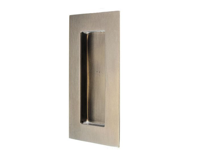 Contemporary Rectangular Design Flush Pull Handle - Satin Stainless ...