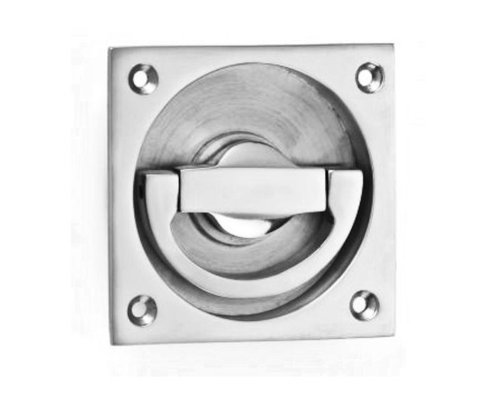 Flush Fitting Ring Style Operational Door Handle - Satin Nickel | G ...
