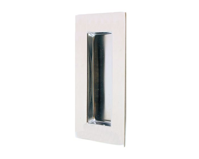 Rectangular Design Flush Pull Handle - 100mm x 50mm - Polished ...