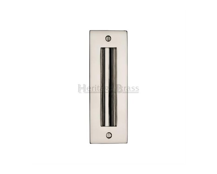 Rectangular Flush Pull - 152mm x 50mm - Polished Nickel | G Johns & Sons
